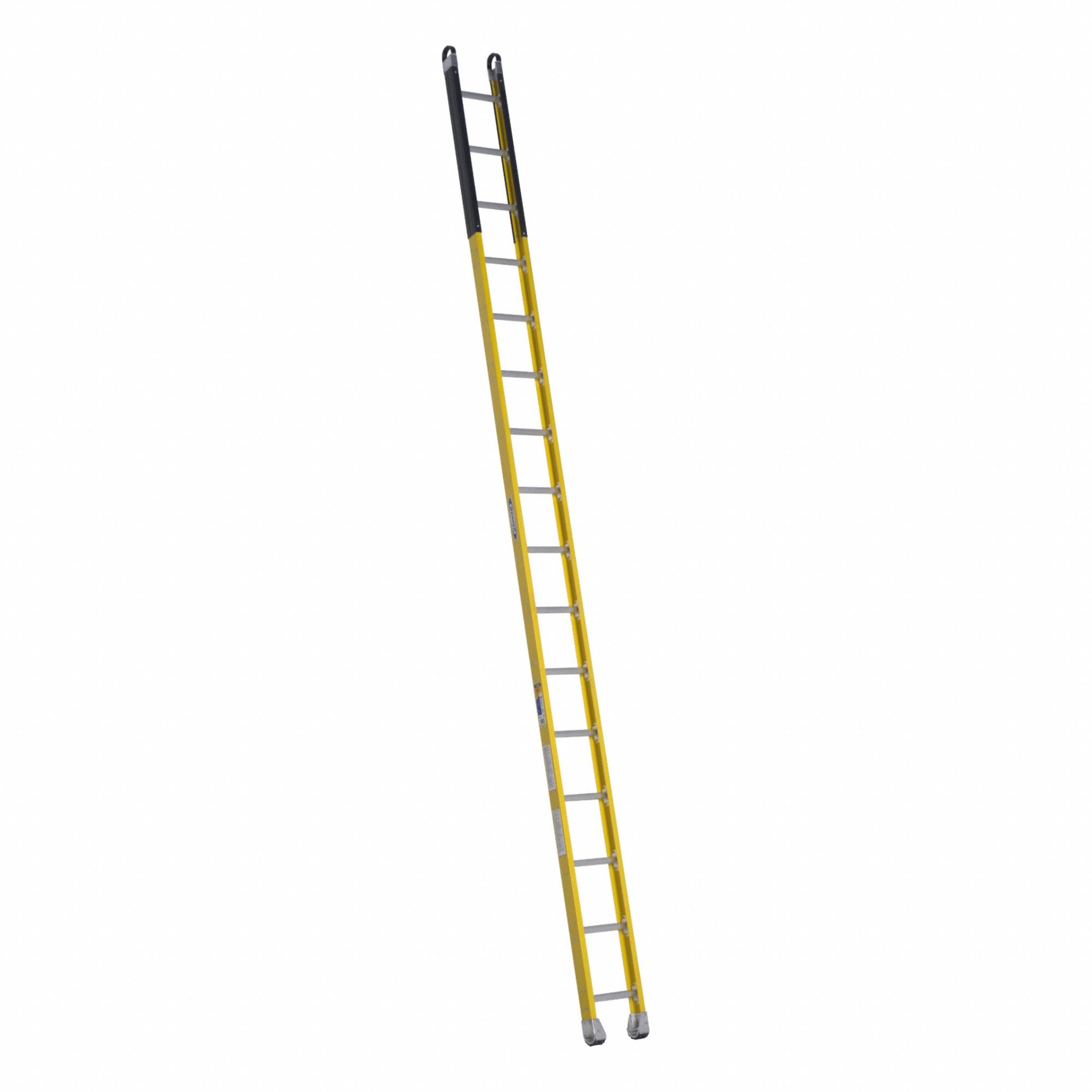 WERNER, 16 ft Ladder Size, Fiberglass, Straight Ladder - 3AZV8|M7116-1 ...