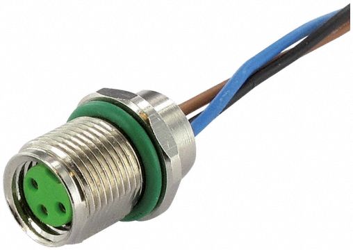 MURRELEKTRONIK, M8 Female – Rear Mounting Receptacle, A, Cordset ...