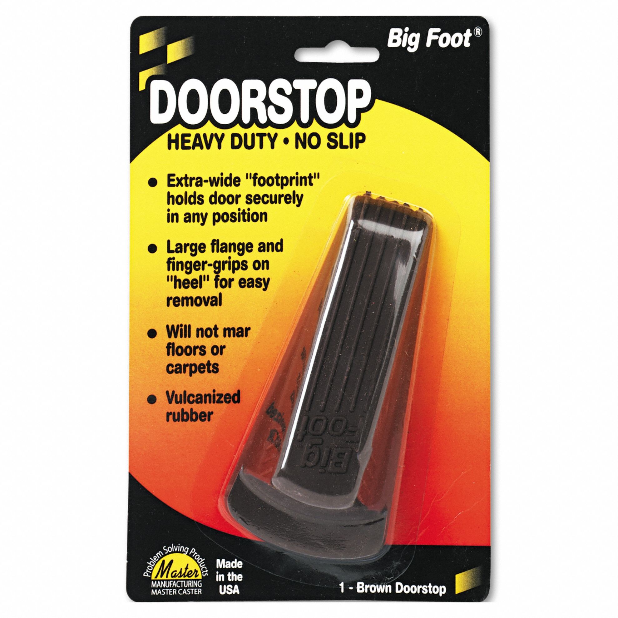 4 3/4 in Lg, 2 1/4 in Wd, Door Wedge - 43WC57|00920 - Grainger