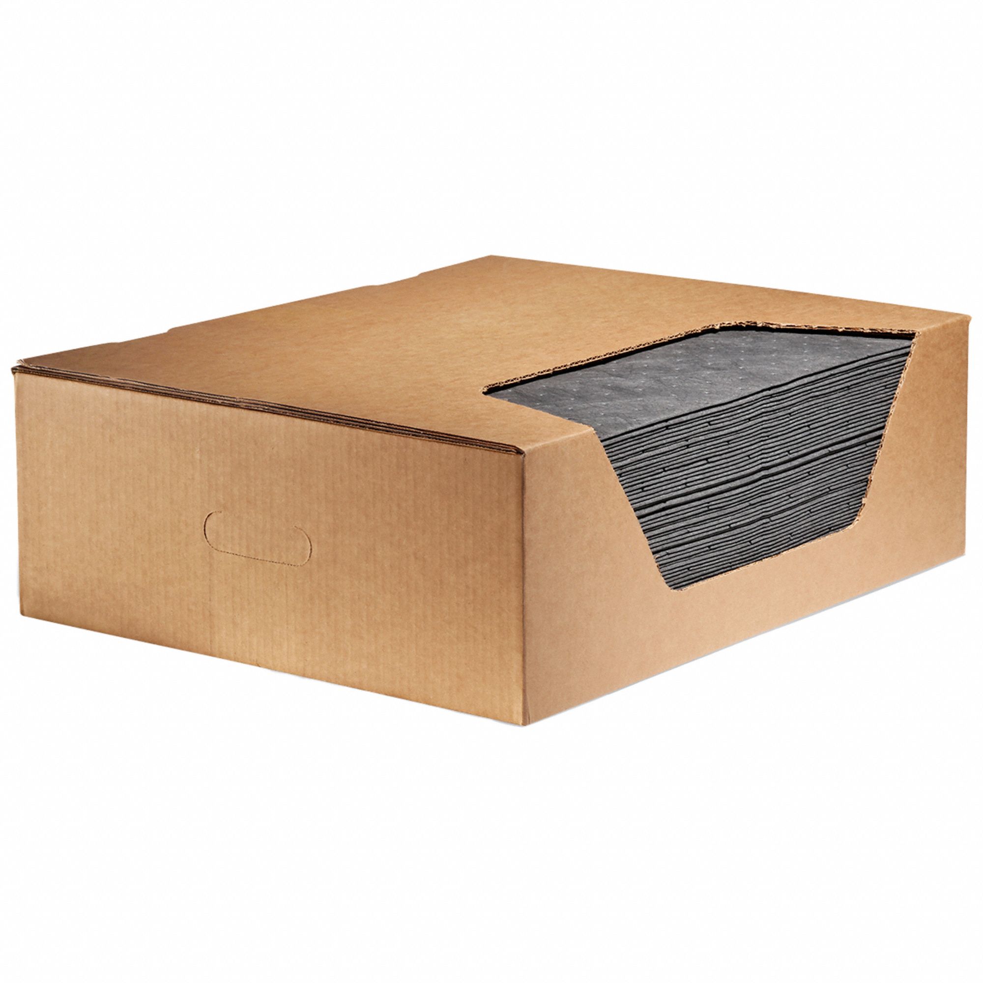 NEW PIG ABSORBENT MAT PAD, 22 OZ ABSORBED PER PAD, 8 GAL, DISPENSER BOX ...