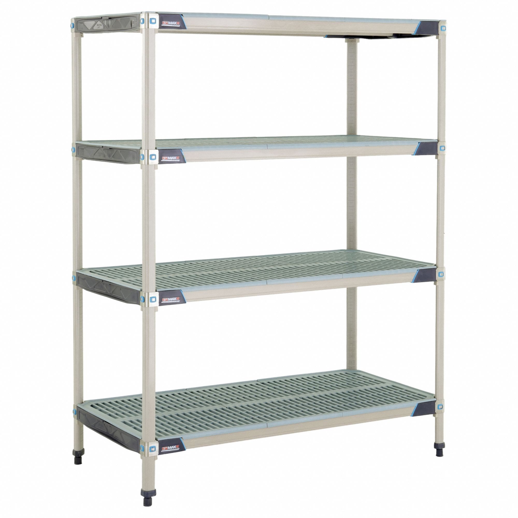 METRO, 24 in x 24 in, 74 in Overall Ht, Plastic Industrial Shelving ...