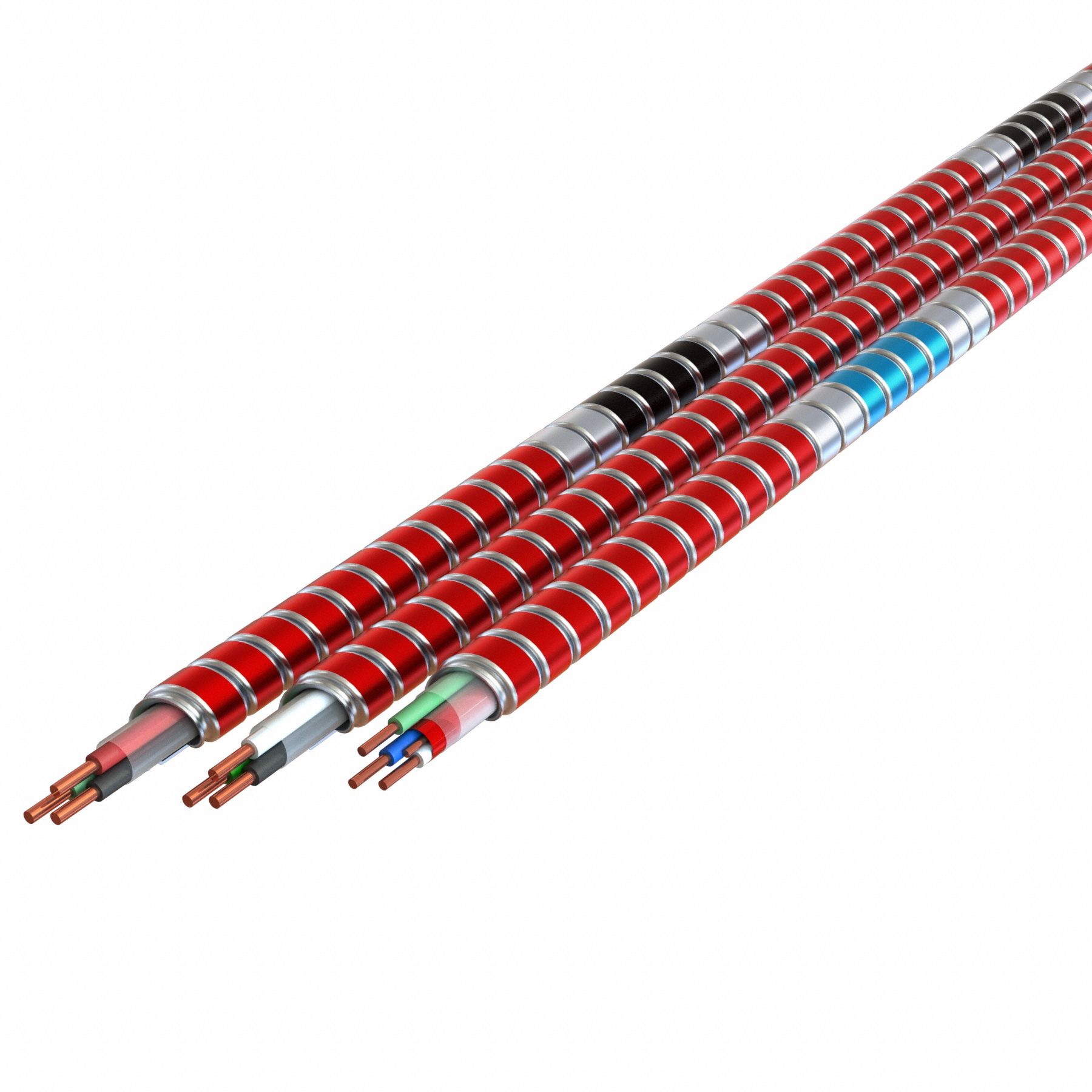 AFC CABLE, MC-FPLP, 14 AWG, Metallic Clad Building Cable - 829LF3 ...
