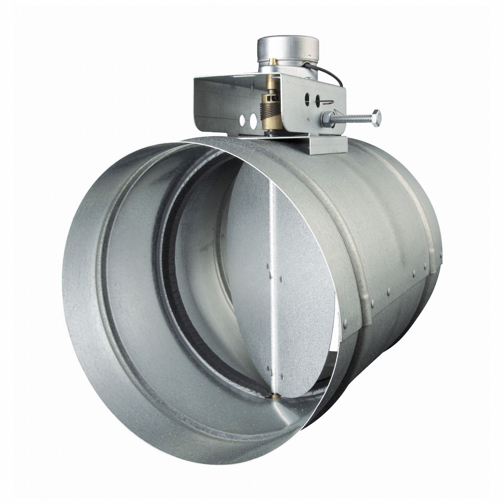 For 8 in Dia, 10 in L, 8" Round Motorized Damper - 39W692|MD8T - Grainger