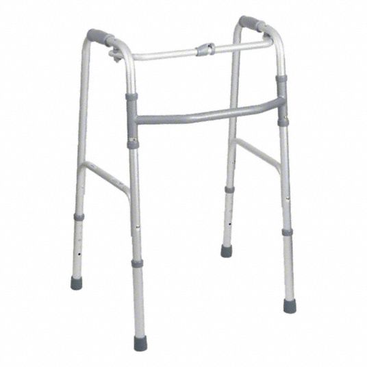 FIRST VOICE, 250 lb Load Capacity, 1 Button Folding Walker, Walker ...