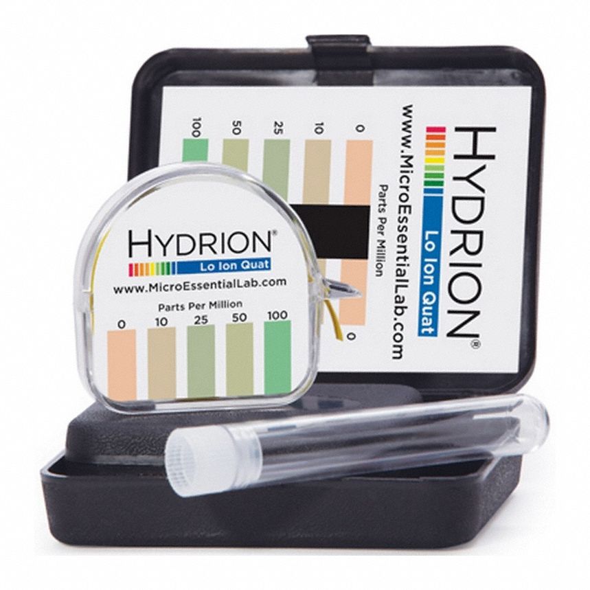 MICRO ESSENTIAL LAB, QL-110, Lo Ion Quat Test Kit - 274RE2|QL-110 ...