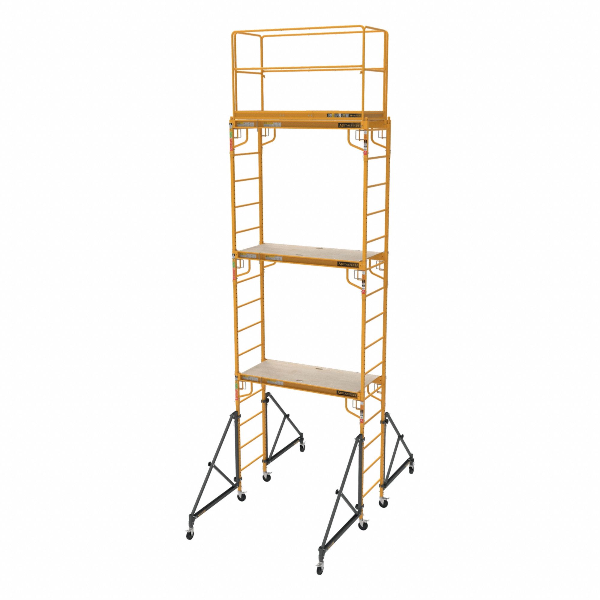 METALTECH, Steel, 2.3 ft to 18 ft, Scaffold Tower - 38HT65|I-T3CISC ...