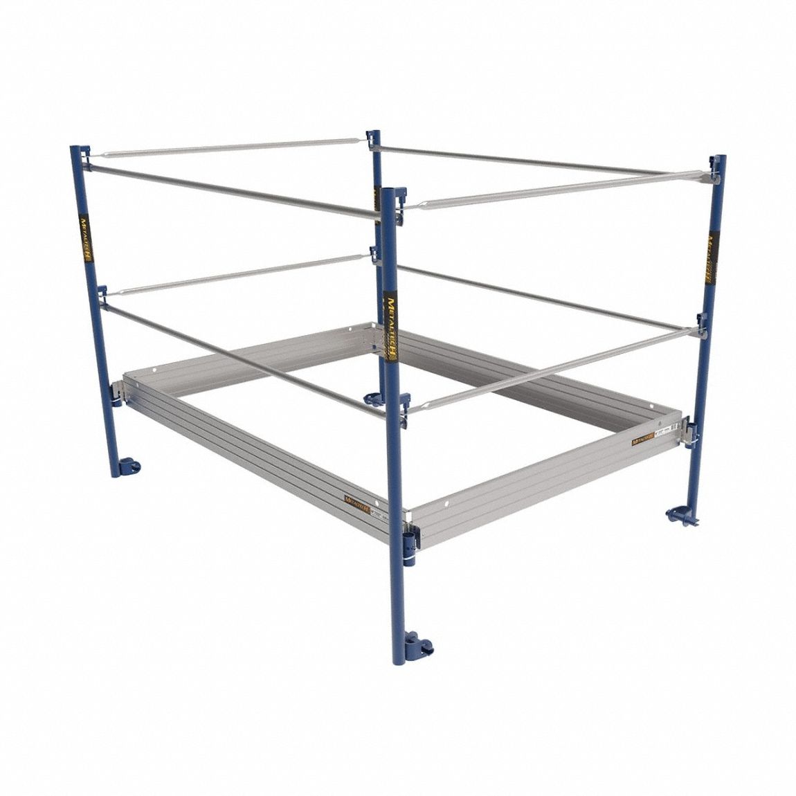 METALTECH, Guardrail, Steel, Scaffold Tower Guardrail System - 20TN29|M ...