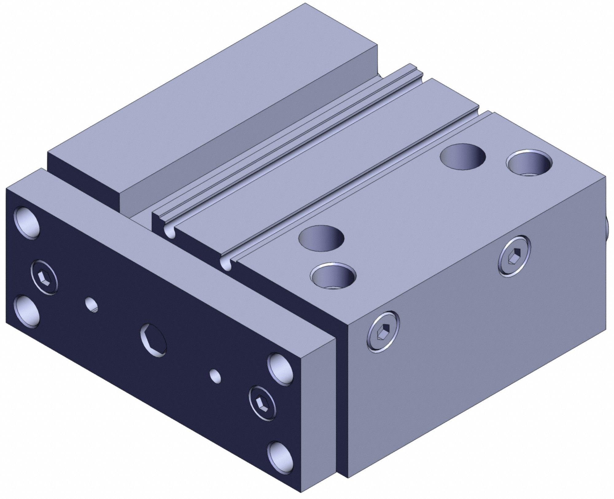 SMC, 32 mm Bore Dia, 50 mm Stroke Lg, Compact Guided Cylinder - 826HM2 ...