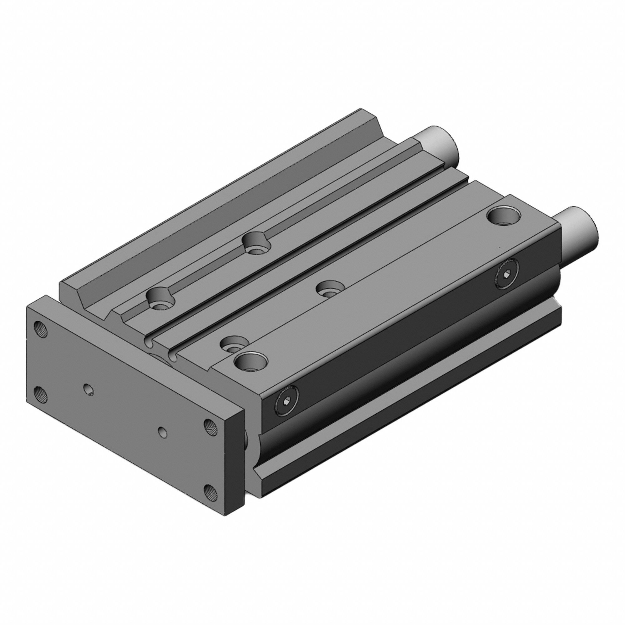 SMC, 25 mm Bore Dia, 100 mm Stroke Lg, Guided Cylinder - 201P49 ...