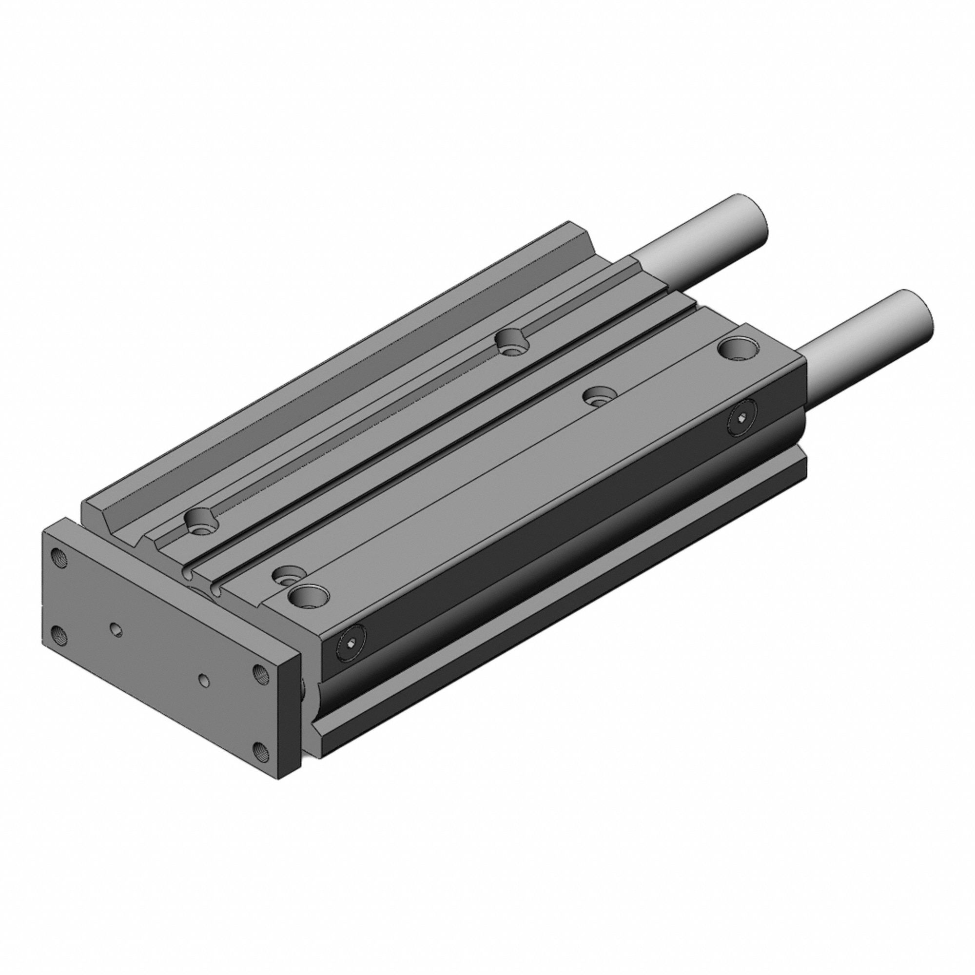 SMC, 25 mm Bore Dia, 150 mm Stroke Lg, Guided Cylinder - 201R07 ...