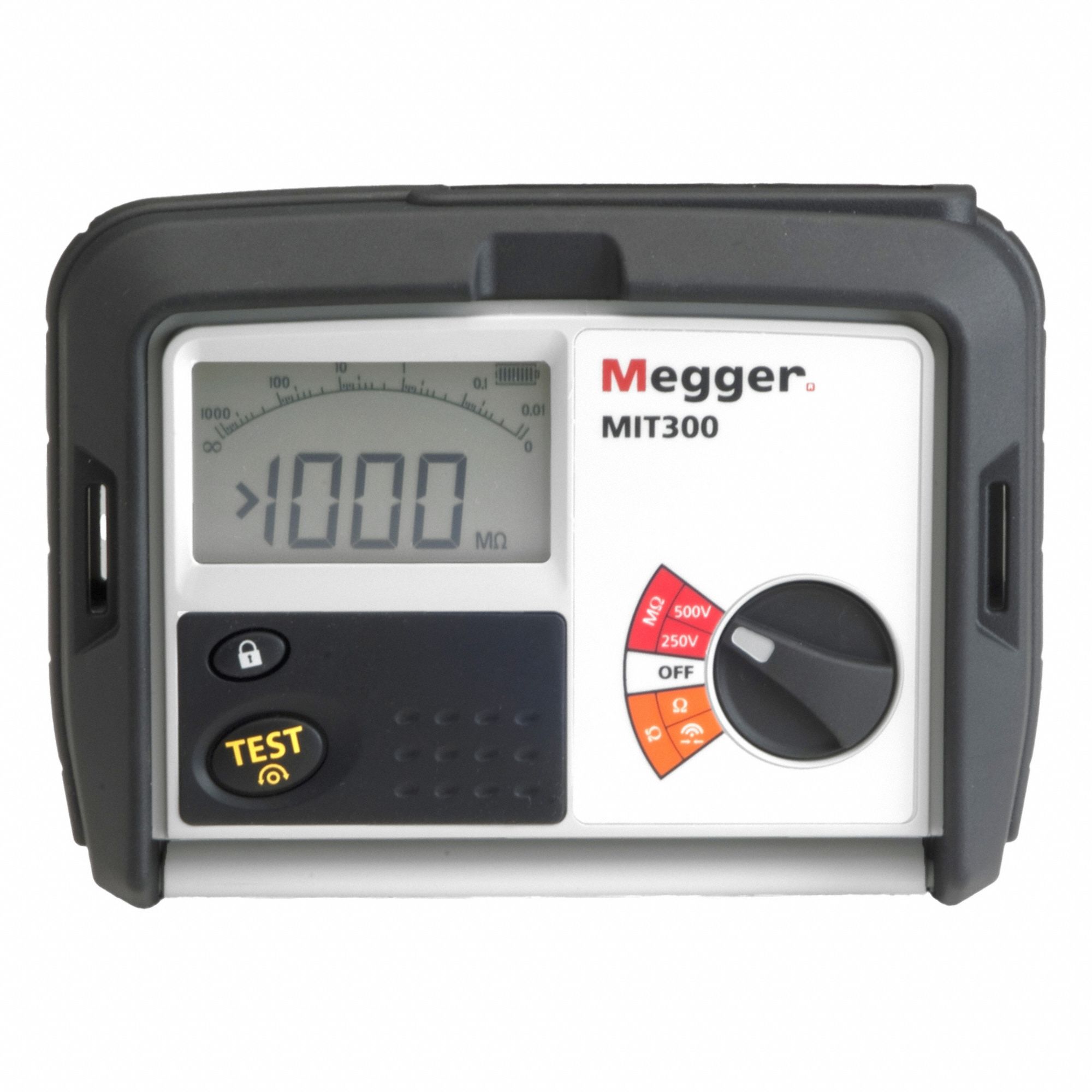 MEGGER, 10 kiloohm to 999 megaohm, CAT III 600V, Tester - 842X45|MIT300 ...