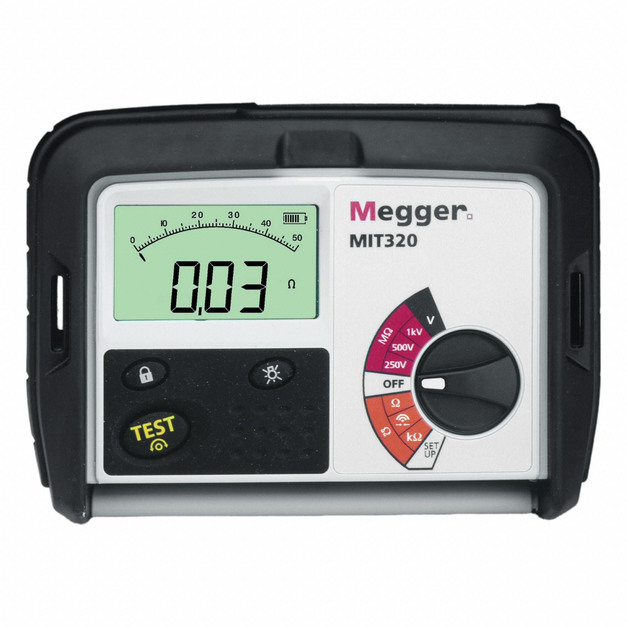 MEGGER, 10 kiloohm to 999 megaohm, CAT III 600V, Tester - 842X46|MIT320 ...