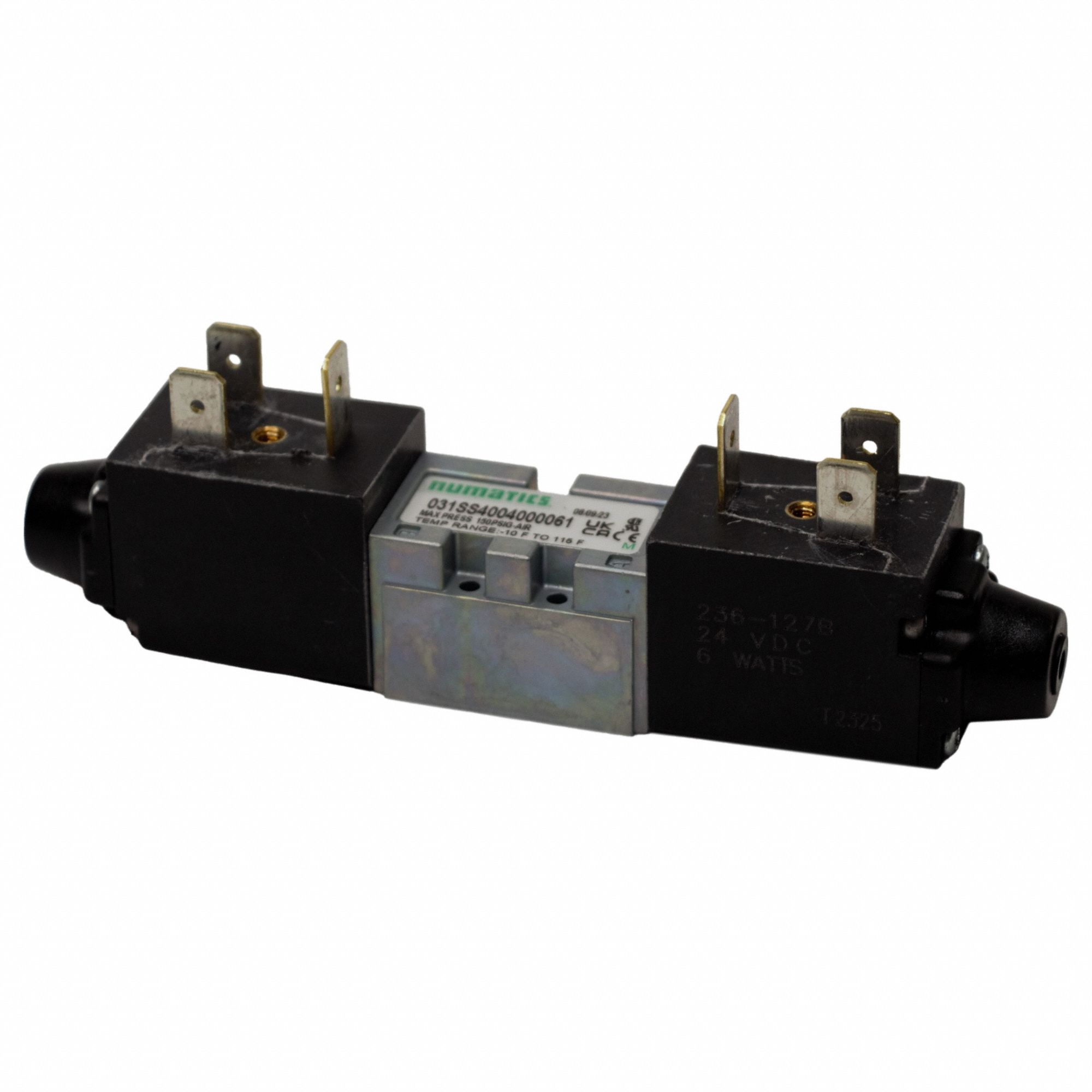 24V DC, Four-Way / Two-Position, Solenoid Air Control Valve - 809FD6|031SS400E000061 - Grainger