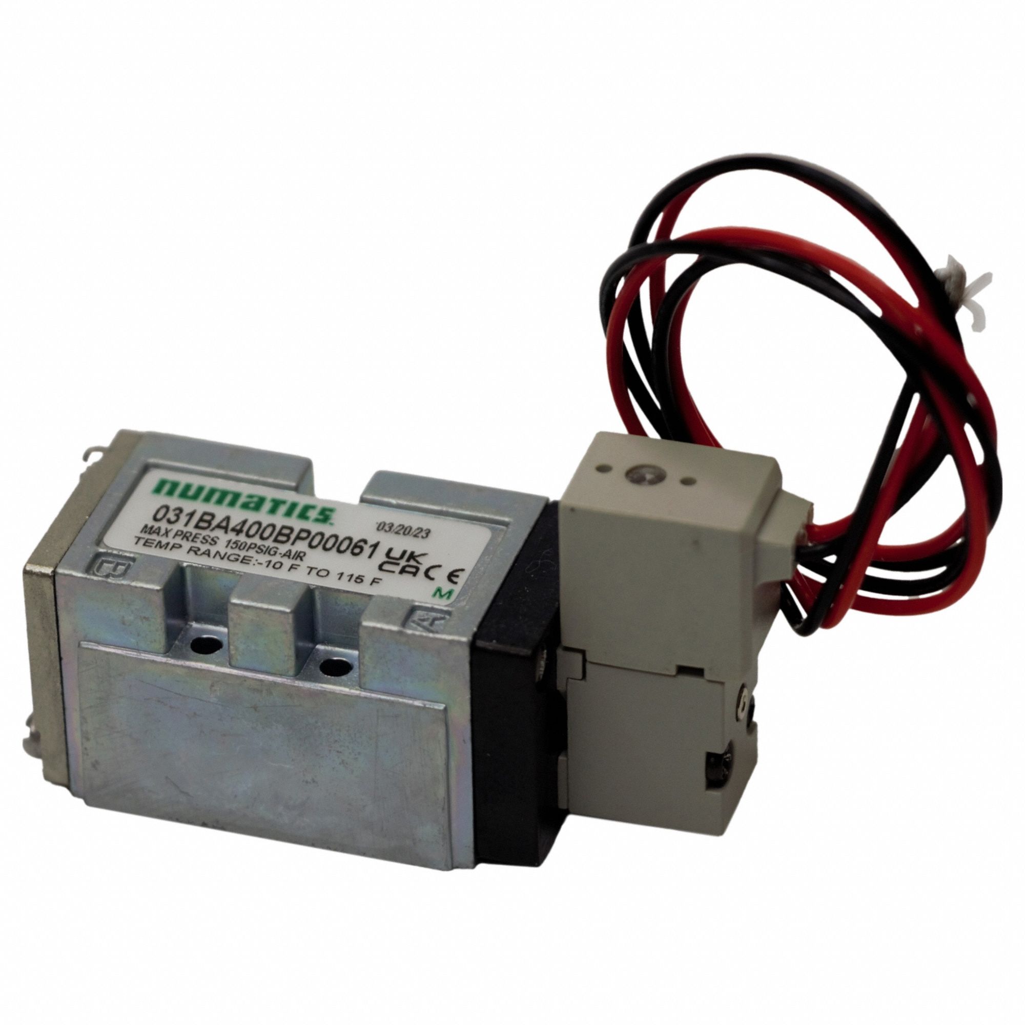 24V DC, Four-Way / Two-Position, Solenoid Air Control Valve - 809FA7|031BA400MP00061 - Grainger