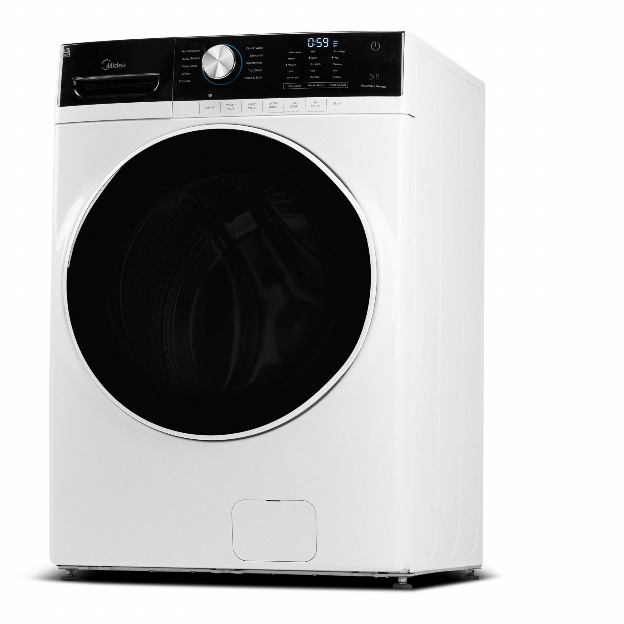 MIDEA Washer White 4 5 Cu Ft Capacity Front Load Stackable Energy