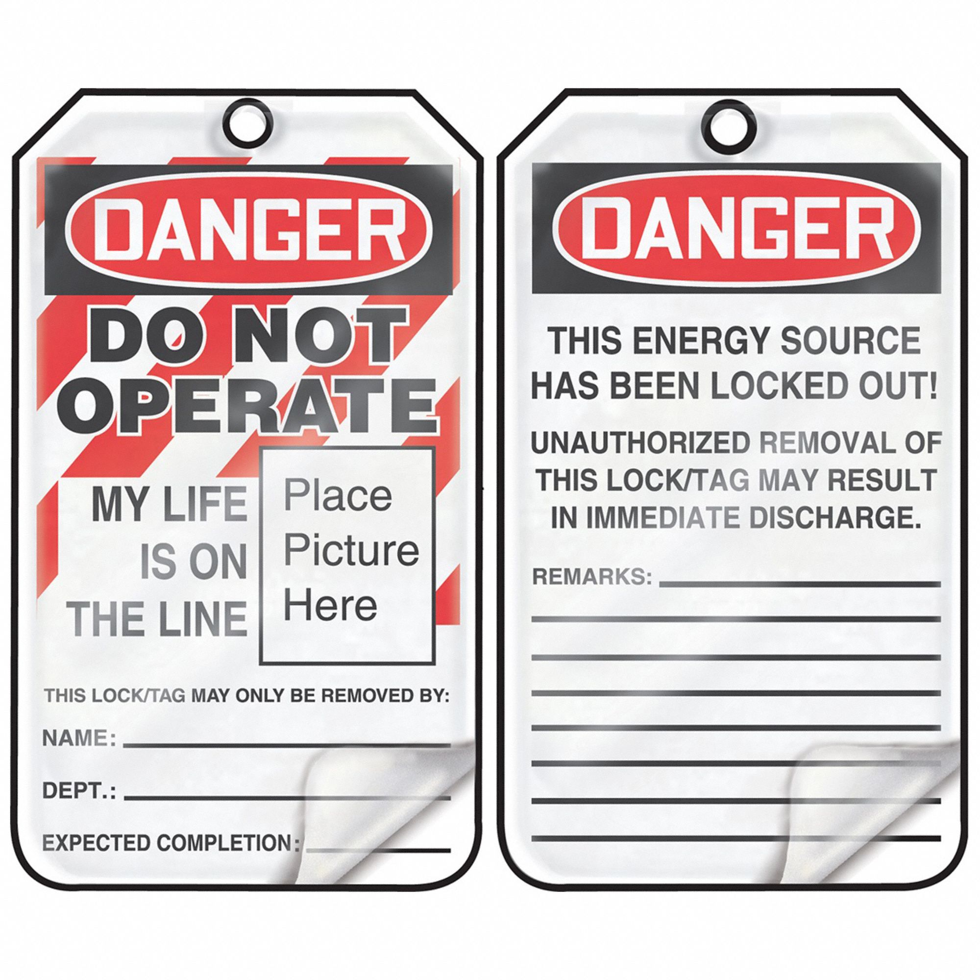 ACCUFORM, Danger, Danger Do Not Operate, Danger Tag - 771L35|MLT600LPP ...