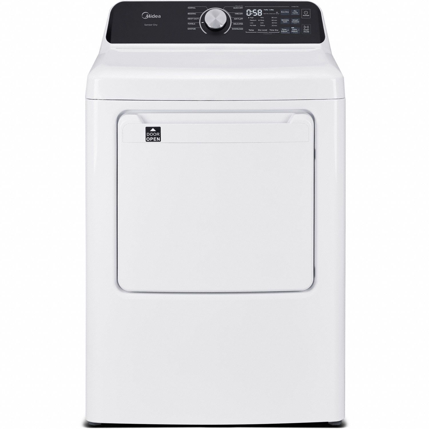 MIDEA, Electric, White, Electric Dryer - 820EY8|MLTE45N4BWW - Grainger MIDEA, Electric, White, Electric Dryer - 820EY8|MLTE45N4BWW - Grainger