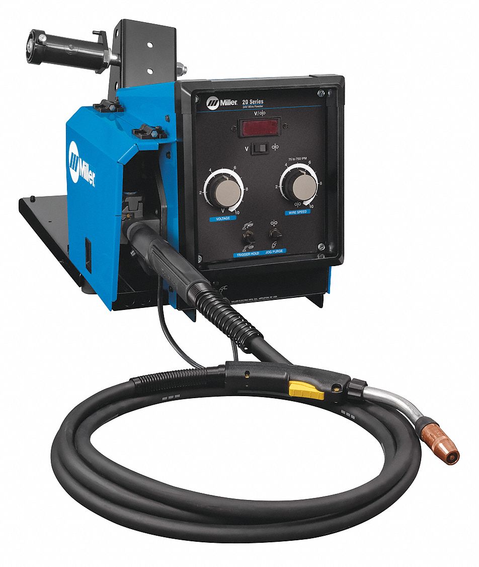 MILLER WIRE FEEDER,16" H,12-3/8" W,27-7/8" D - Wire Feeders - MLW951780 ...