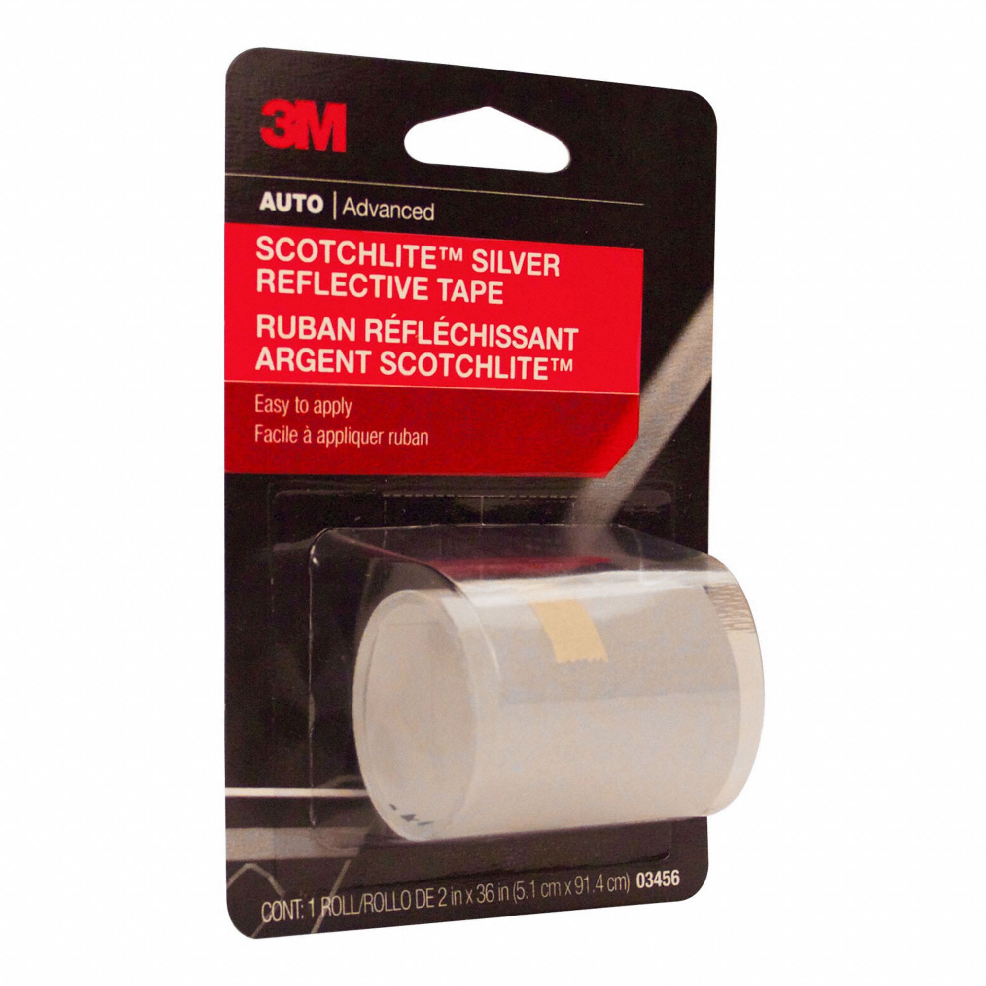 SCOTCHLITE 03456 REFLECT TAPE 2INX36IN SILVER24/CV - Reflective Tape ...
