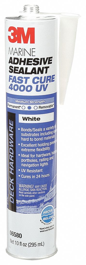 3M MARINE ADHESIVE SEALANT, FAST CURE, 4000 UV, ENVIRONMENTALLY ...