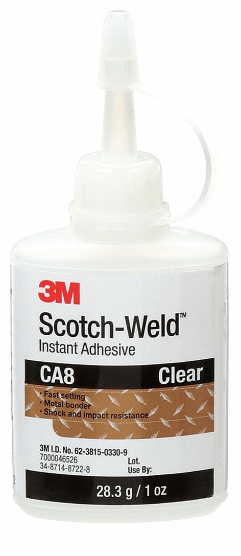 3M INSTANT ADHESIVE, METALS, HIGH STRENGTH, LOW VISCOSITY, 40 S CURE ...