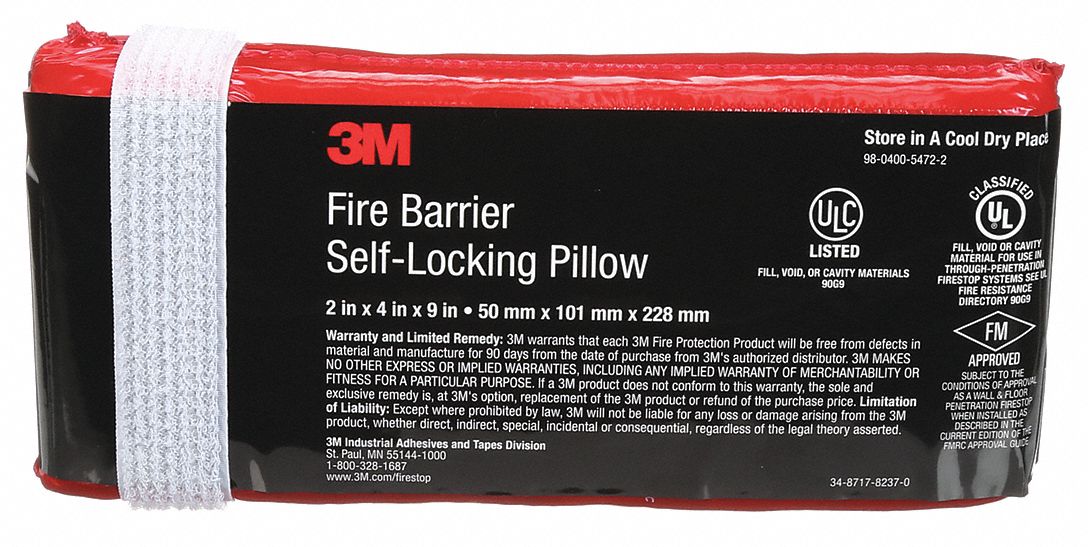 3M FIRE BARRIER PILLOW SLF LCK 2X4X9IN - Firestop Pillows, Sheets and ...