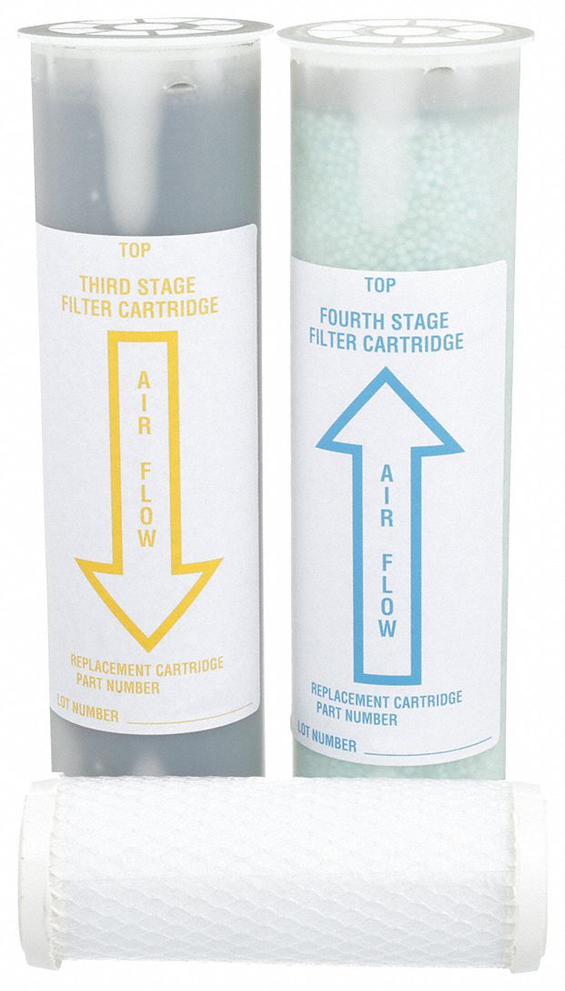 3M REPLACEMENT FILTER KIT, 50 CFM, FOR PORTABLE COMPRESSED AIR FILTER ...