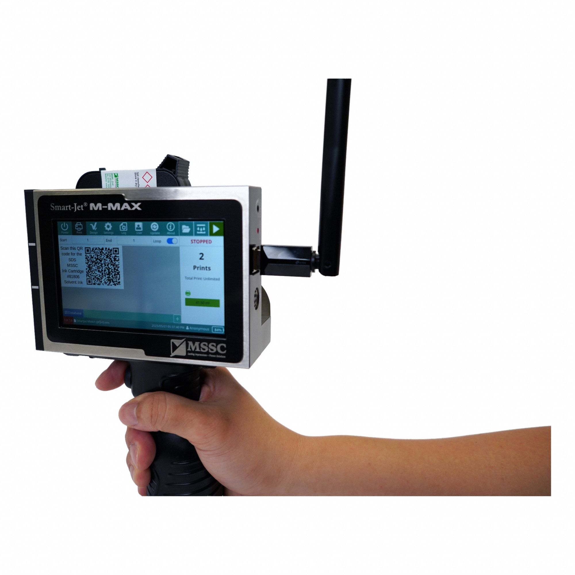 SMART-JET, 80000-M MAX, HANDHELD THERMAL INKJET PRINTER - 897C78|80000 ...
