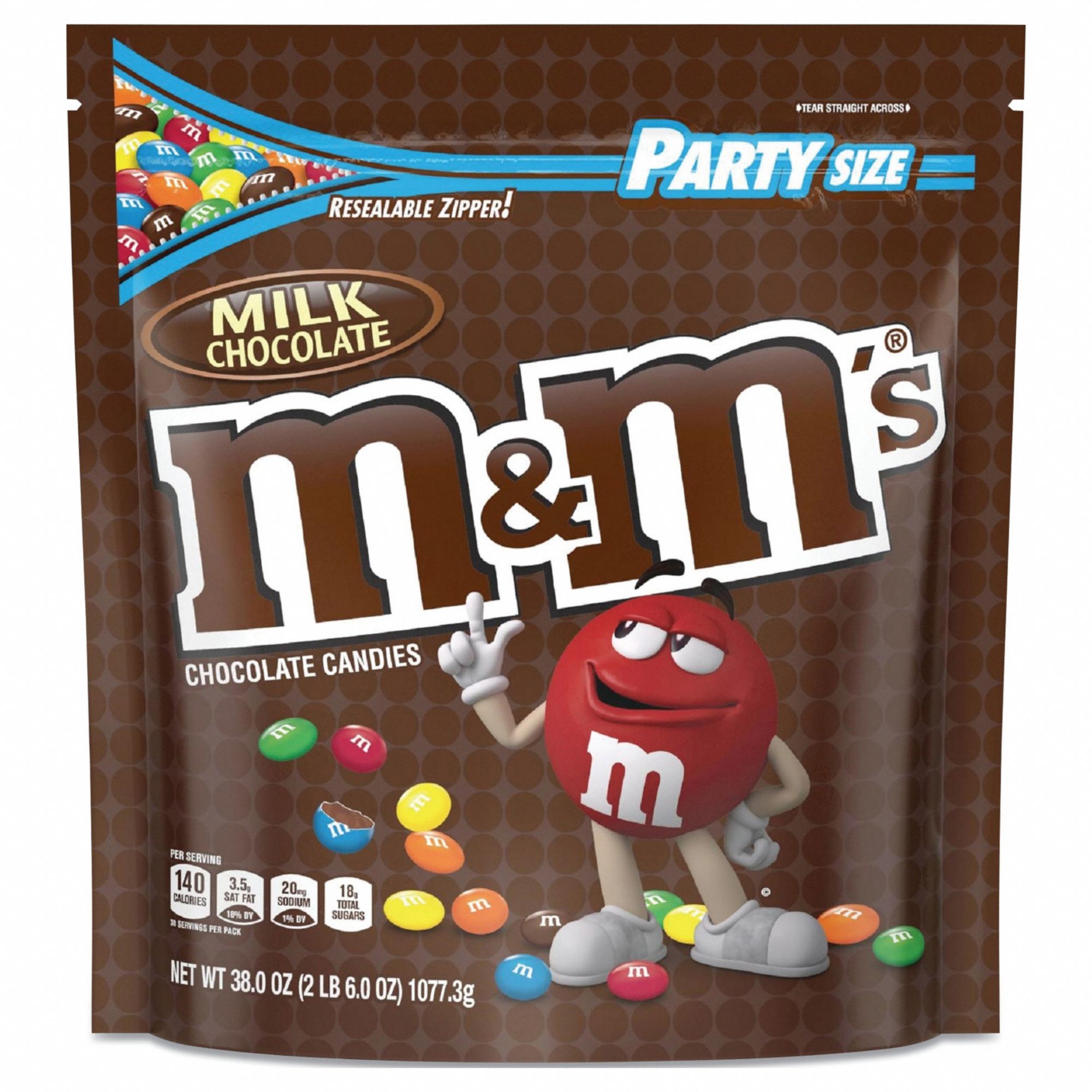 M & M'S, Chocolate, 1 Item Per Pack, Candy - 807DL6|55114 - Grainger
