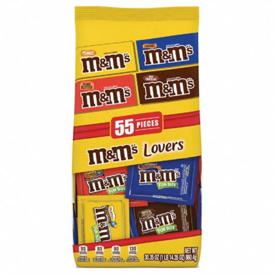 M & M'S, Caramel/Milk Chocolate/Peanut/Peanut Butter, 4 Items Per Pack ...