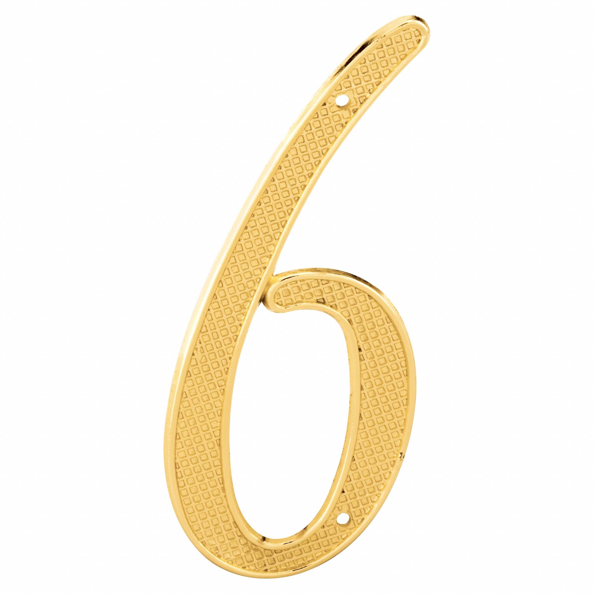 4 in Character Ht, Diecast, Number Sign - 447F20|MP4286 - Grainger