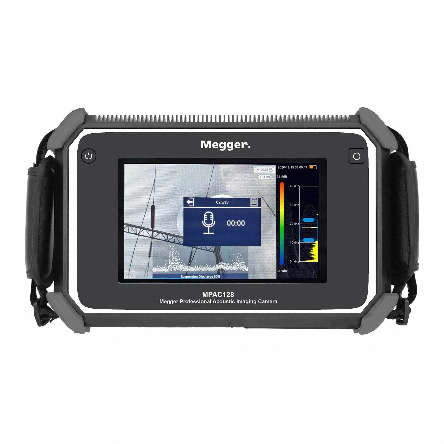 MEGGER, 132.5 dBA Max Acoustic Measurement, 7 in Display Size, Acoustic ...