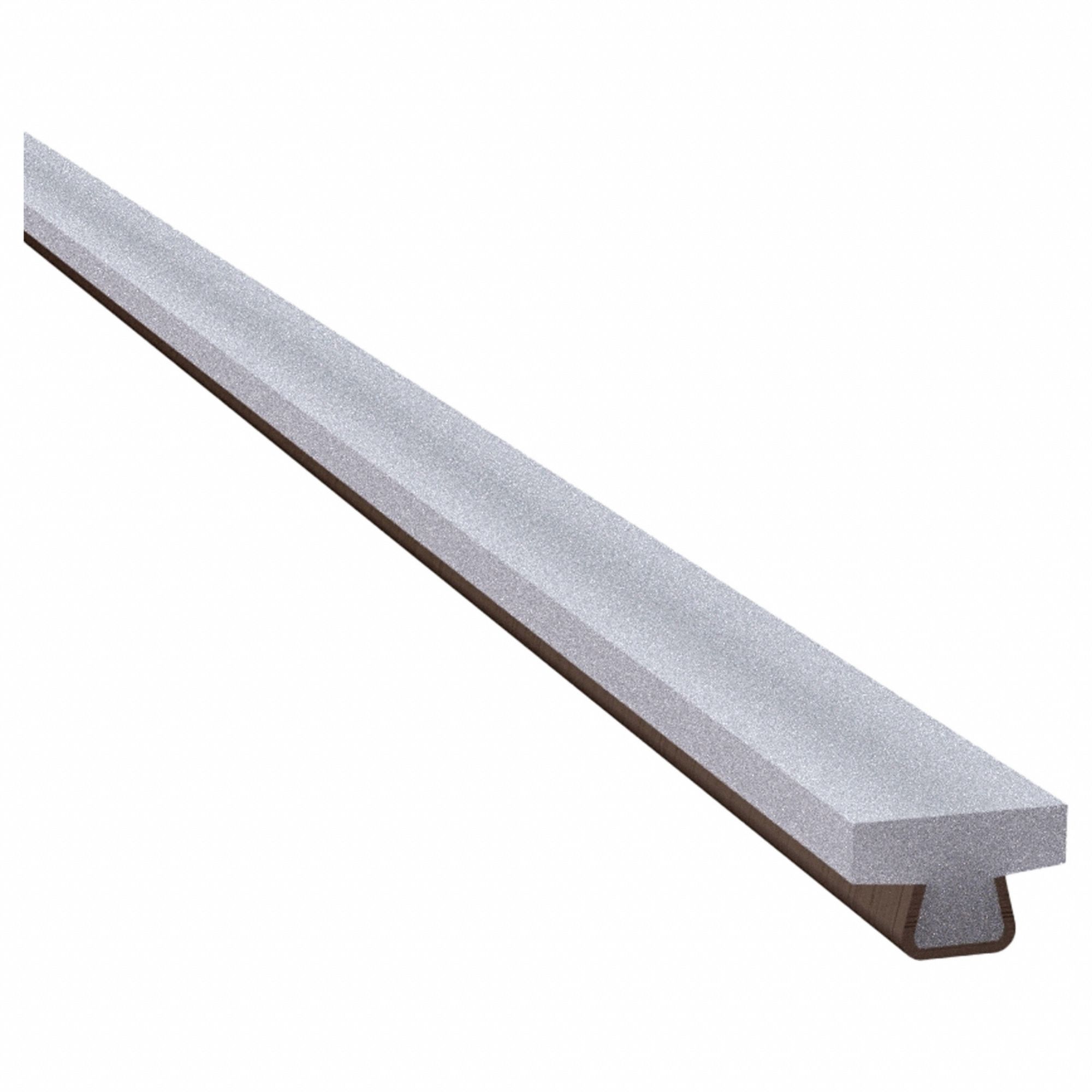 MASON PLASTICS, MPSSTS12510, 13/16 in Overall Ht, Tee Rail Natural UHMW ...