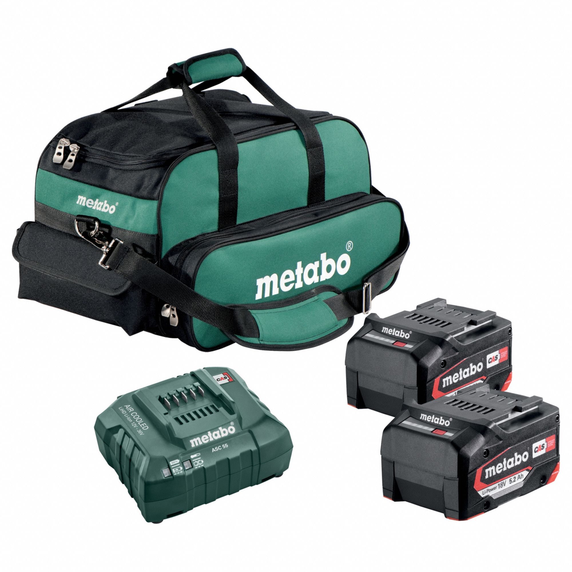 Metabo®, 18V, Battery Starter Kit 2x 5.2Ah Ultra-M Professional Kit ...