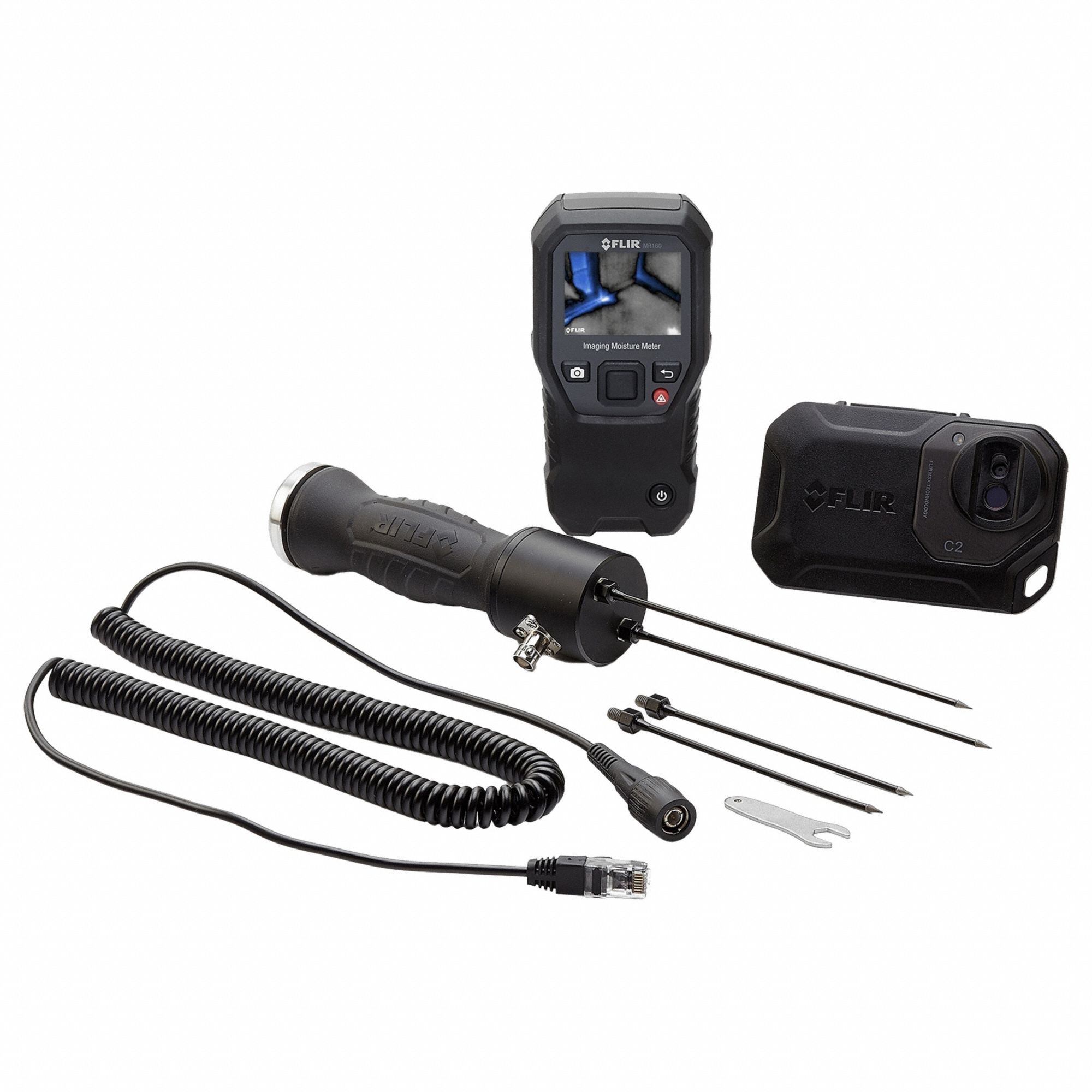 FLIR, Pin/Pinless, Extended Pin/Flat Pinless, Moisture Meter - 817MK0 ...