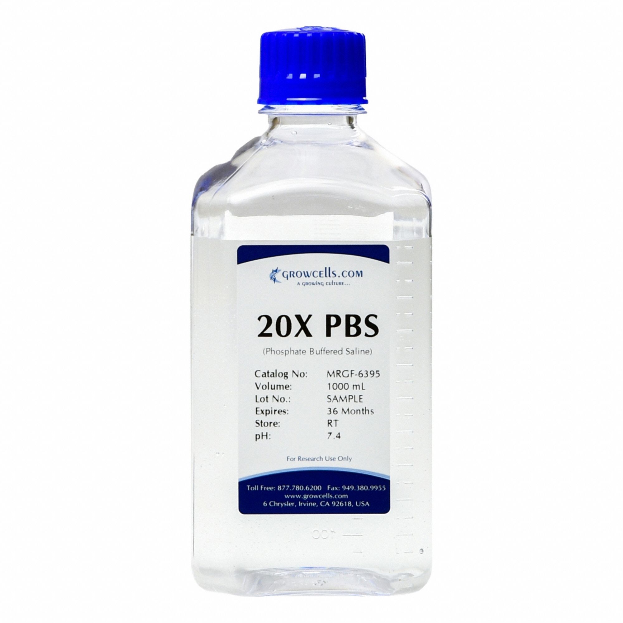 Ultra Pure, 1 L, Phosphate Buffered Saline - 908TT6|MRGF-6395 - Grainger
