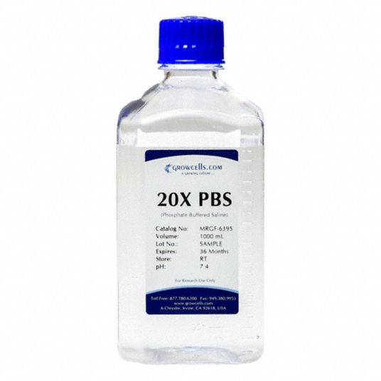 Ultra Pure, 1 L, Phosphate Buffered Saline - 908TT6|MRGF-6395 - Grainger