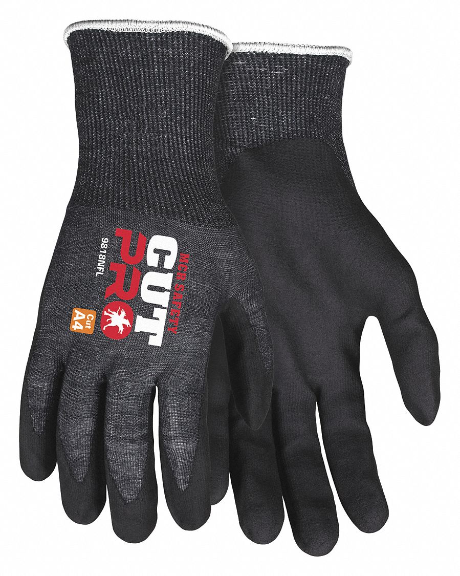 MCR SAFETY, 2XS ( 5 ), ANSI Cut Level A4, Cut-Resistant Gloves - 55VT99|9818NFXXS - Grainger