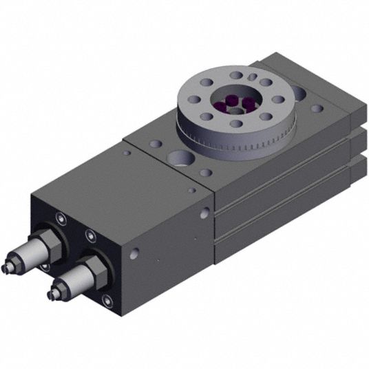 SMC, 190° Rotation Angle, 1 N-m Output Torque, Pneumatic Rotary Table ...
