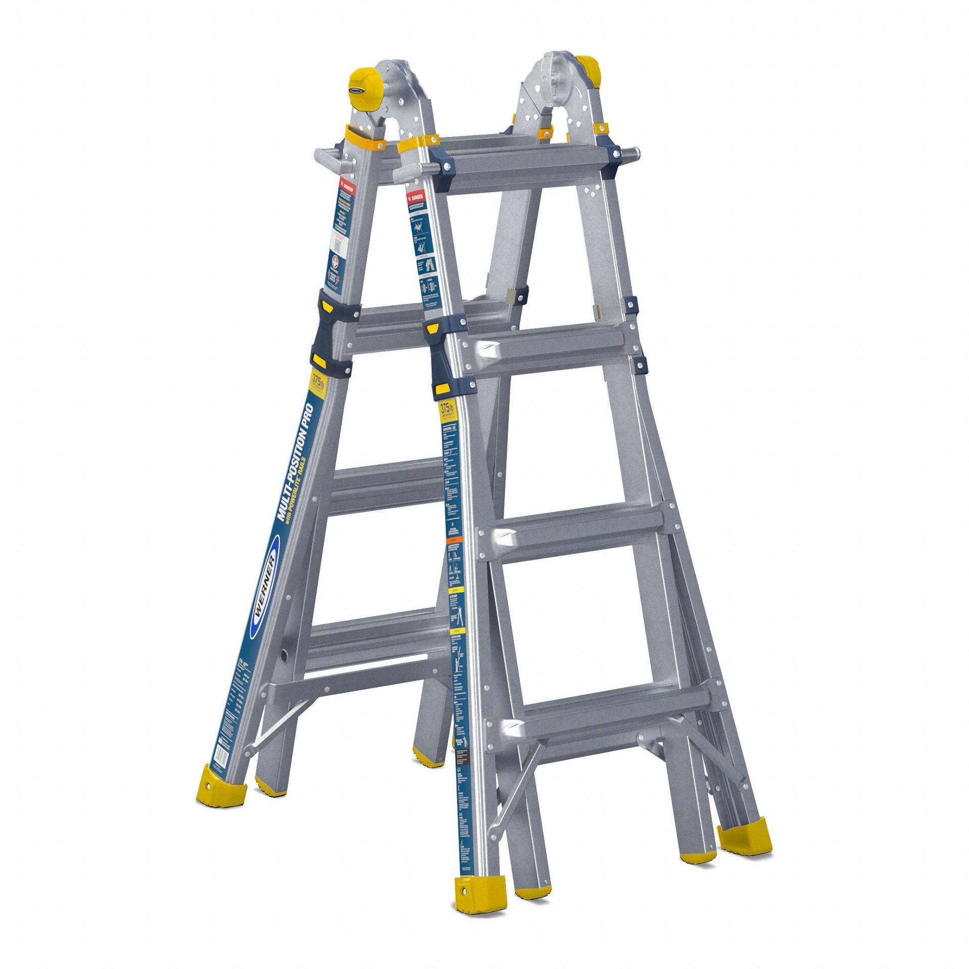 WERNER, 5 Configurations, Aluminum, Combination Ladder - 824VR5|MT ...