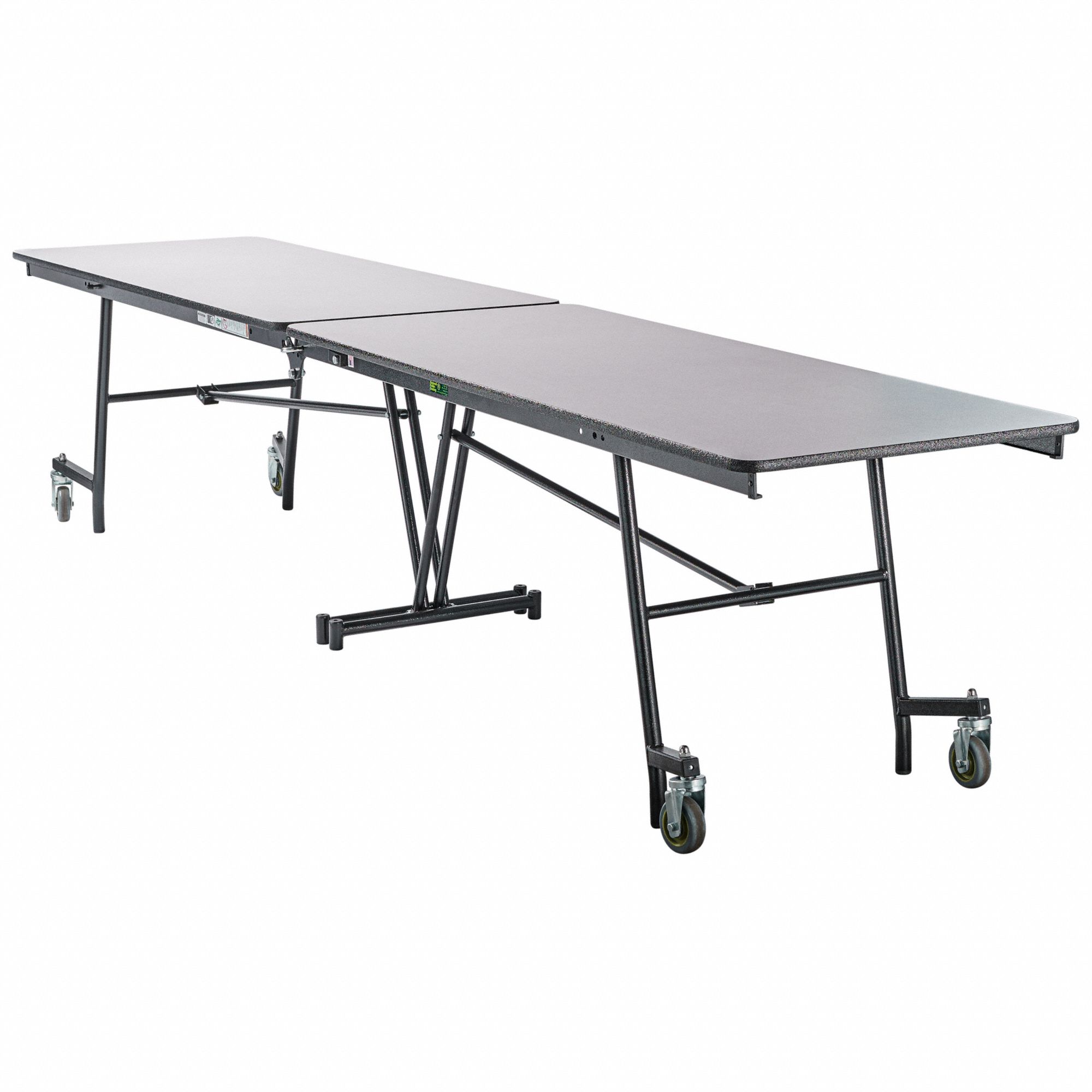 NATIONAL PUBLIC SEATING, Gray Nebula, 29 in Overall Ht, Folding Table ...