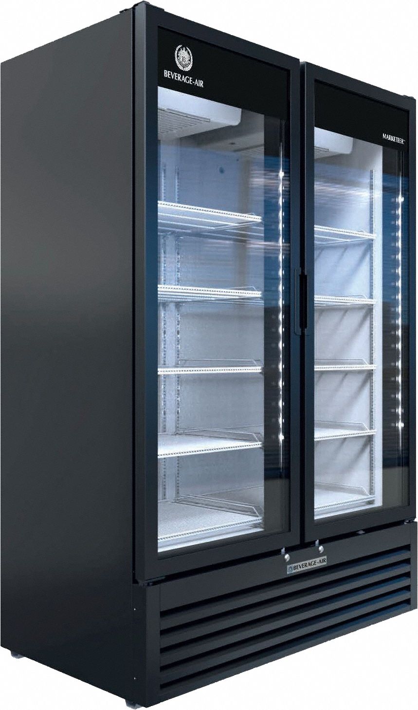 BEVERAGE-AIR, Glass Door, 41.7 cu ft Total Capacity, Refrigerated ...