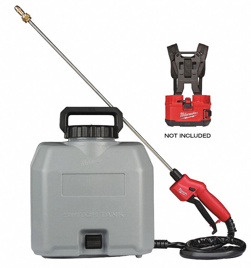MILWAUKEE BACKPACK SPRAYER ASSEMBLY,120 PSI,4 GAL. - Compressed Air ...