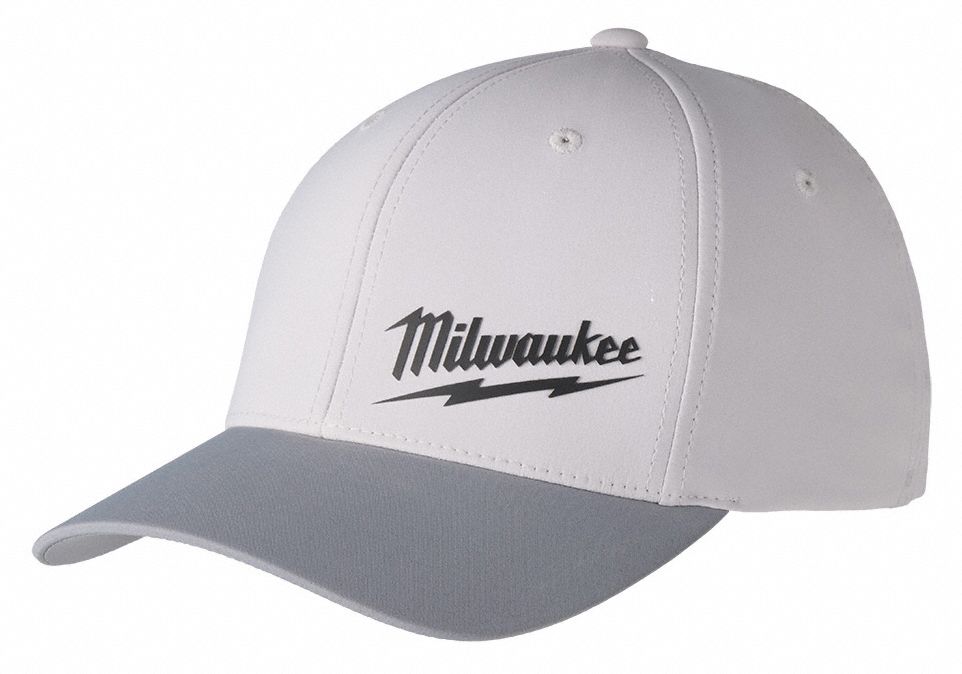MILWAUKEE WORKSKIN UNISEX HAT, GREY, SIZE S/M, POLYESTER, UPF 50+, 0.18 ...