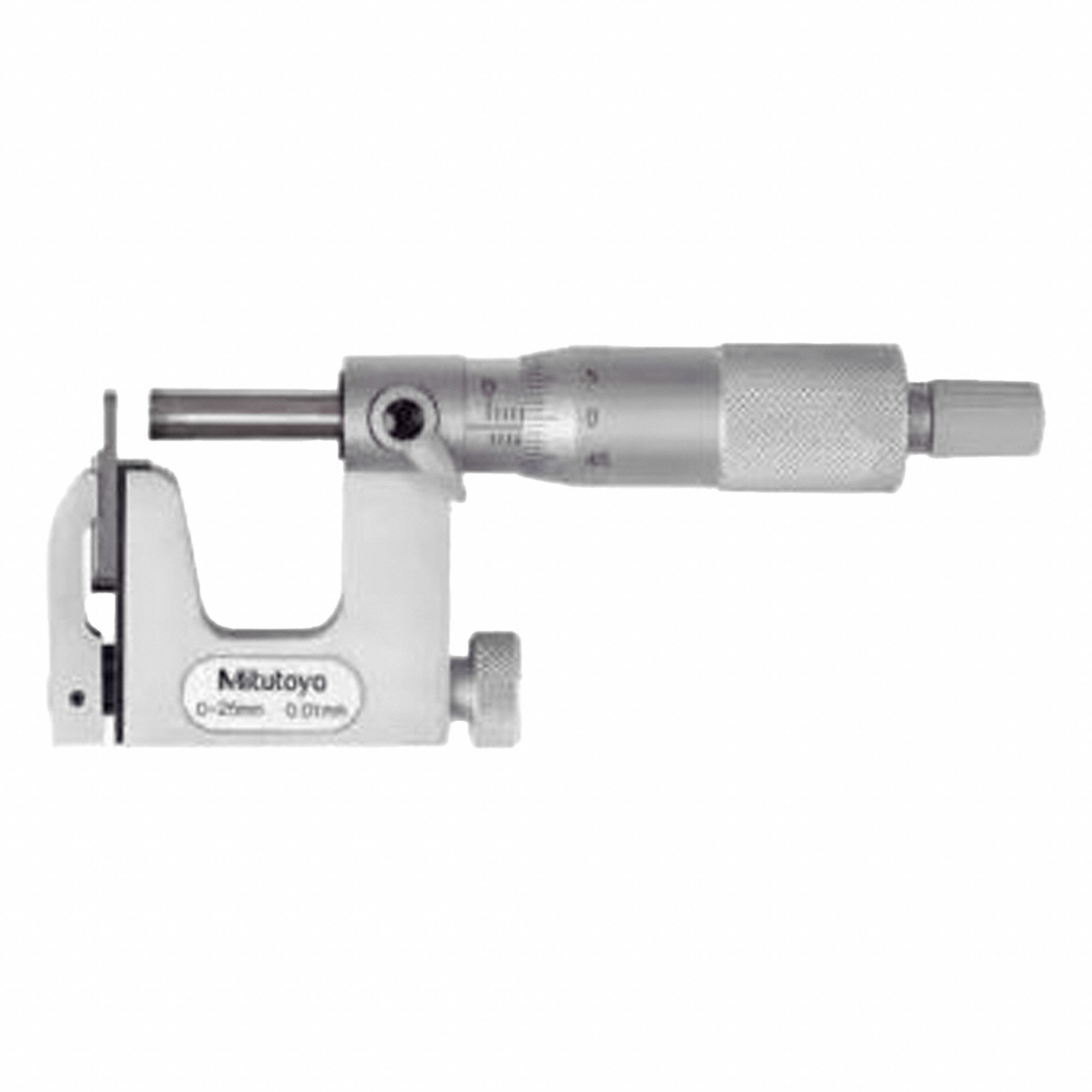 MITUTOYO UNI-MIKE ANALOG MICROMETER WITH 2 ANVILS/CASE, RATCHET STOP, 0 ...