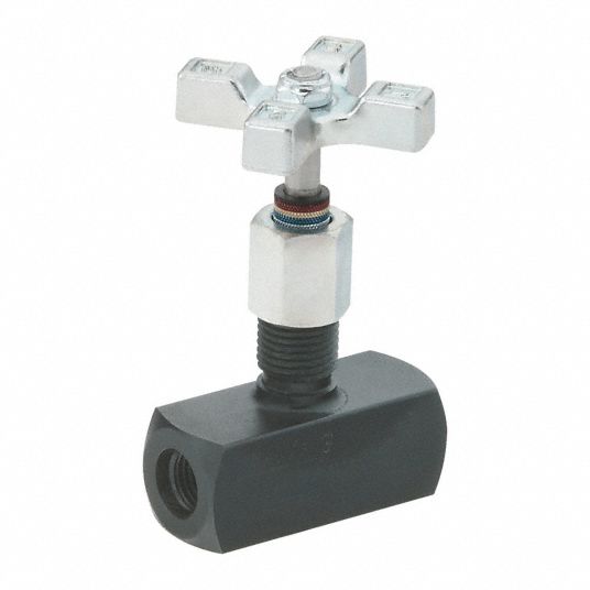 PARKER, 3 gpm Max Flow Rate, #4 SAE 45° Flare, Flow Control Valve ...