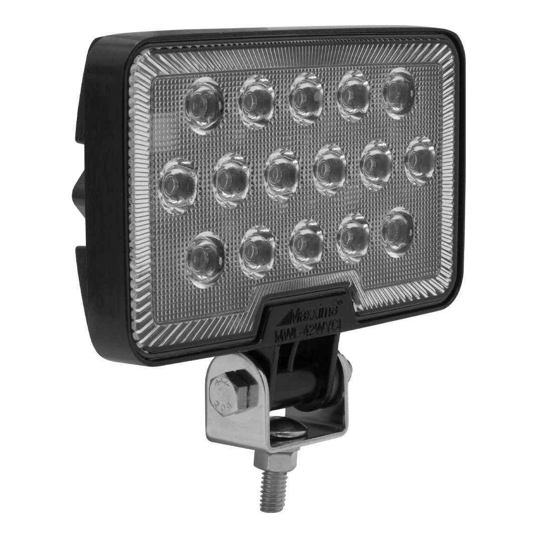 MAXXIMA, Rectangular, Flood, Vehicle Work Light - 812KP6|MWL-42WYCL-DC ...