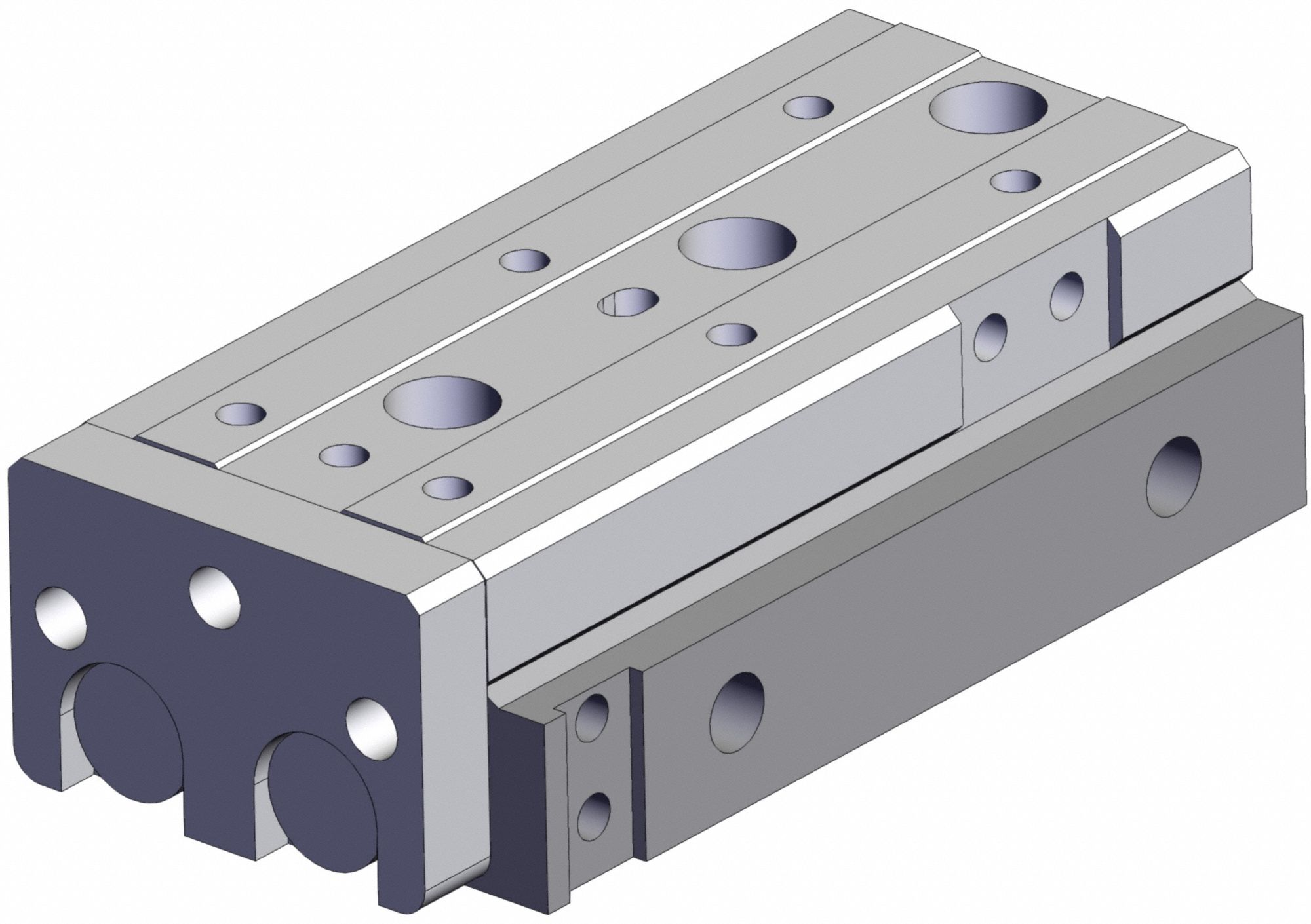 SMC, 30 mm Stroke Lg, 8 mm Bore Dia, Slide Table - 826HT2|MXQ8L-30 ...