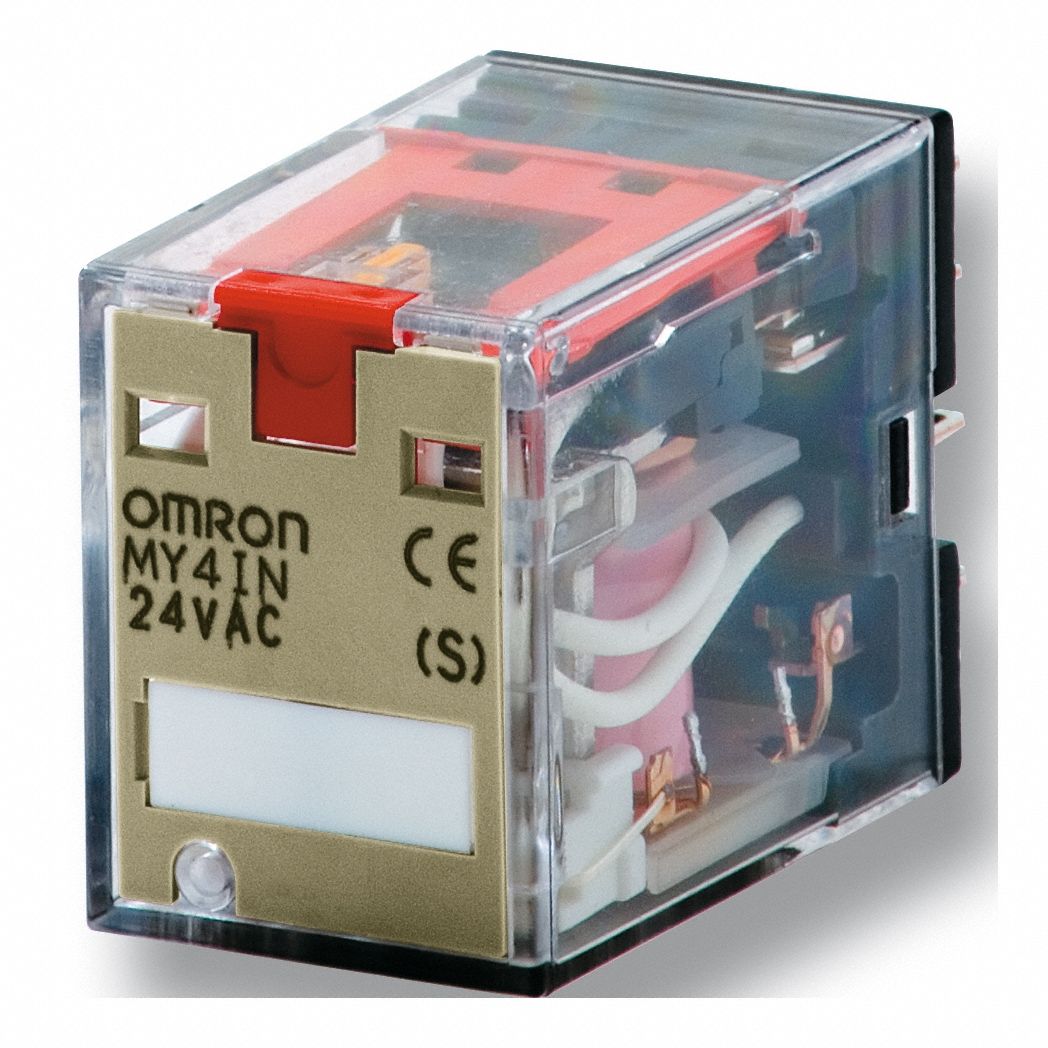 OMRON, Socket Mounted, 24V DC, General Purpose Relays - 811T83|MY4IN1-D2 DC24 (S) - Grainger