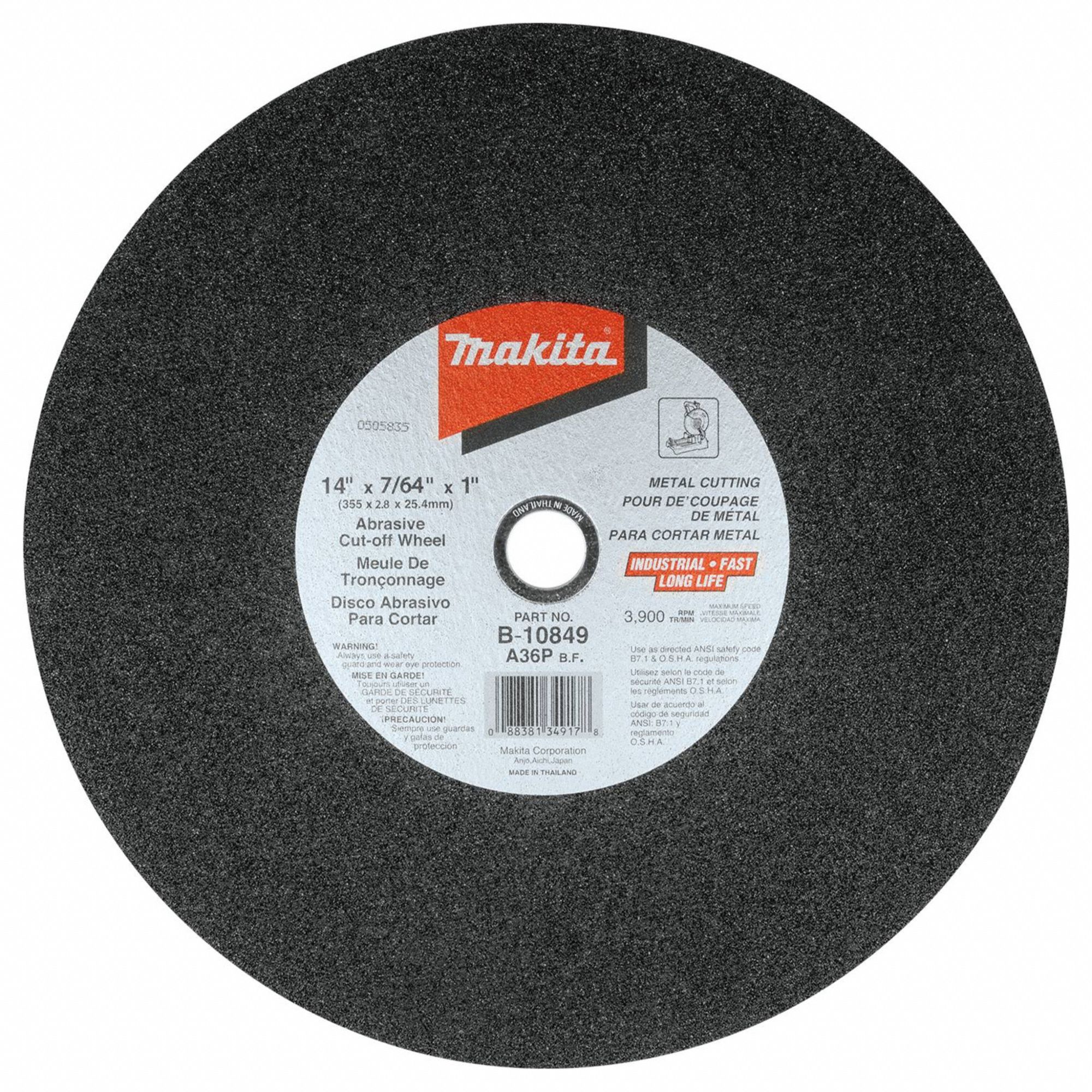 MAKITA Disco de Corte Abrasivo - Ruedas Abrasivas de Corte y Desabaste ...